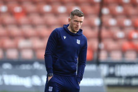 Dundee Goalkeeper Harry Sharp Inspects Pitch Editorial Stock Photo ...