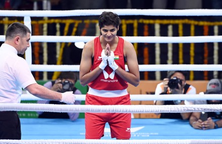 Indian Boxer Jasmine Lamboria Red Reacts Editorial Stock Photo - Stock ...