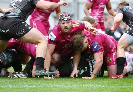 Jack Dunne Exeter Chiefs Rucks Over Editorial Stock Photo - Stock Image ...