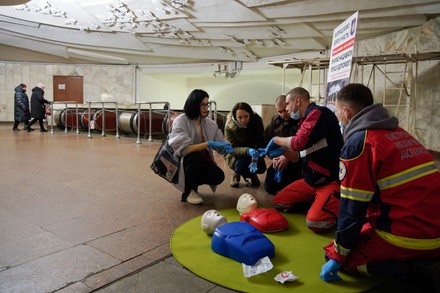 People Listen Instructor During First Aid Editorial Stock Photo - Stock ...
