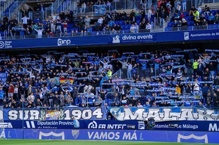 Malaga Cf Fans Seen During Laliga Editorial Stock Photo - Stock Image ...