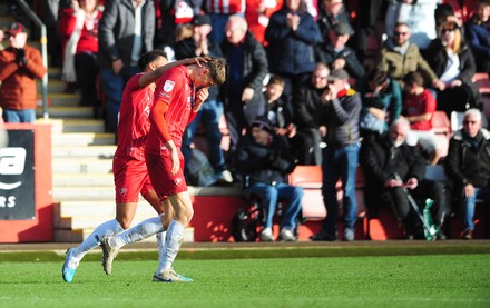 Caleb Taylor Cheltenham Town Celebrates His Editorial Stock Photo ...