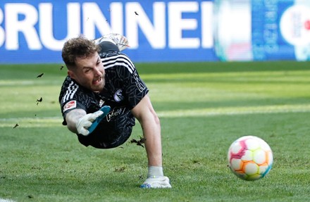 Schalke 04s Goalkeeper Ralf Faehrmann Saves Editorial Stock Photo ...