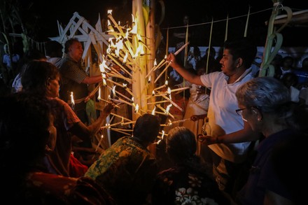 Sri Lankan Villagers Perform Rituals During Editorial Stock Photo ...
