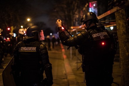 Intervention By Riot Police During Unauthorised Editorial Stock Photo ...