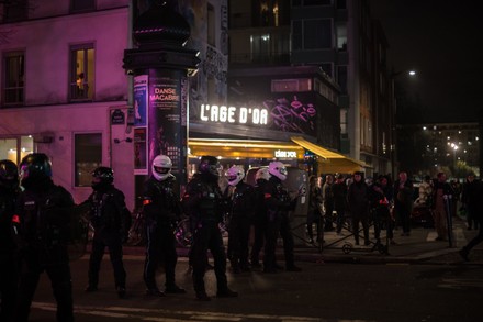 Intervention By Riot Police During Unauthorised Editorial Stock Photo ...