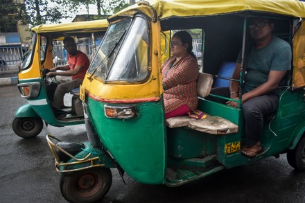 Tandra Sadhukhan Driving Auto Rickshaw On Editorial Stock Photo - Stock ...