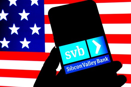This Photo Illustration Svb Logo Seen Editorial Stock Photo - Stock ...