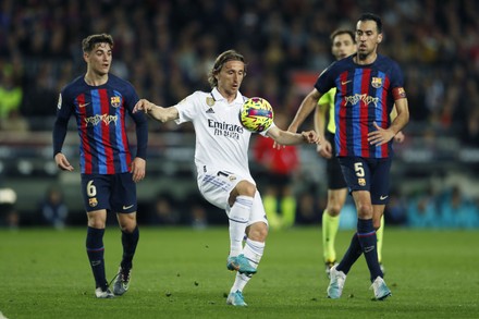 Gavi Barcelona Luka Modric Real Football Editorial Stock Photo - Stock ...