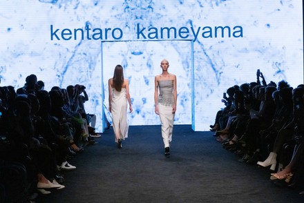 Model Walks Runway Wearing Kentaro Kameyama Editorial Stock Photo ...