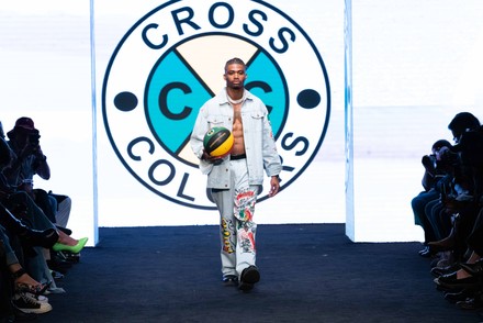 Model Walks Runway Wearing Cross Colours Editorial Stock Photo - Stock ...