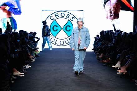 Model Walks Runway Wearing Cross Colours Editorial Stock Photo - Stock ...