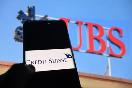 Photo Illustration Logo Credit Suisse Ubs Editorial Stock Photo - Stock ...
