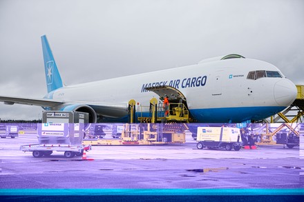 Converted Boeing 767300f Plane Prepared Danish Editorial Stock Photo ...