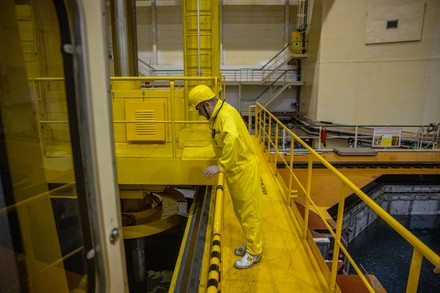 Employee Works Reactor Hall On Fuel Editorial Stock Photo - Stock Image ...