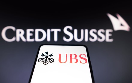 This Photo Illustration Ubs Logo Seen Editorial Stock Photo - Stock ...