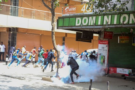 Teargas Canister Goes Kencom Bus Terminus Editorial Stock Photo - Stock ...