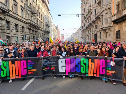 4 Libera's parade in milan to remember the victims of the mafia Stock ...