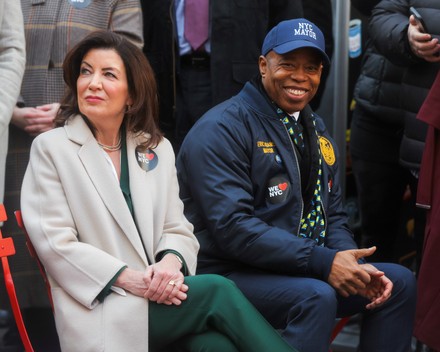 Governor Kathy Hochul Mayor Eric Adams Editorial Stock Photo - Stock ...