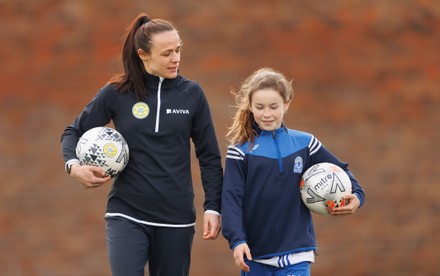 Republic Ireland Womens International Ogorman Alongside Editorial Stock ...