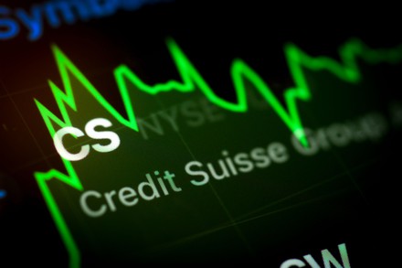 Credit Suisse Bank Ticker Seen Stock Editorial Stock Photo - Stock ...