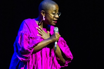 American Jazz Singer Cecile Mclorin During Editorial Stock Photo ...