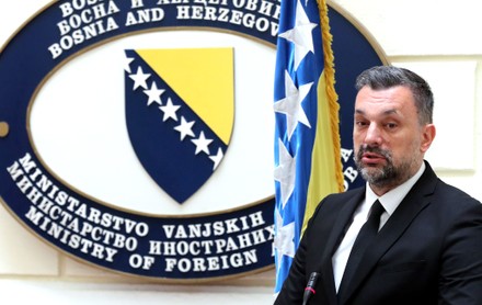 Foreign Minister Bosnia Herzegovina Elmedin Konakovic Editorial Stock ...