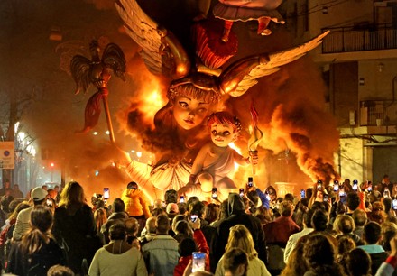 One Europes Biggest Street Festivals Fallas Editorial Stock Photo ...