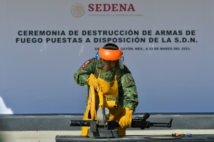 __COUNT__ Weapons Destruction Ceremony by Mexican Army, Santa María ...