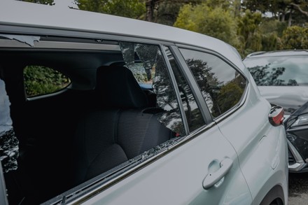 Shattered Car Window Parking Broken Glass Editorial Stock Photo - Stock ...