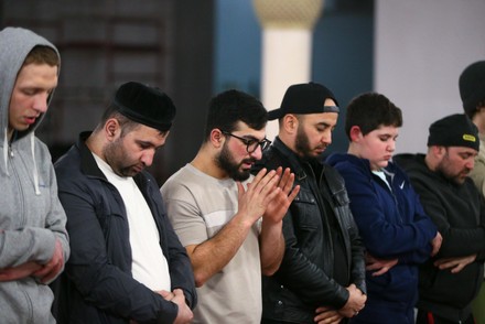 Ukrainian Muslim Worshippers Performing Evening Prayer Editorial Stock ...
