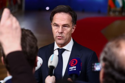 Netherlands Prime Minister Mark Rutte Speaks Editorial Stock Photo ...