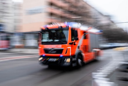 Fire Engine Berlin Fire Department Drives Editorial Stock Photo - Stock ...