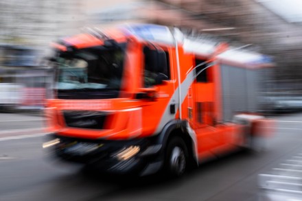 Fire Engine Berlin Fire Department Drives Editorial Stock Photo - Stock ...