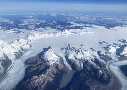 Aerial Photograph Shows Darwin Mountain Range Editorial Stock Photo ...
