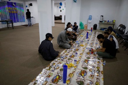 Members Muslim Community Inside Mosque Located Editorial Stock Photo ...