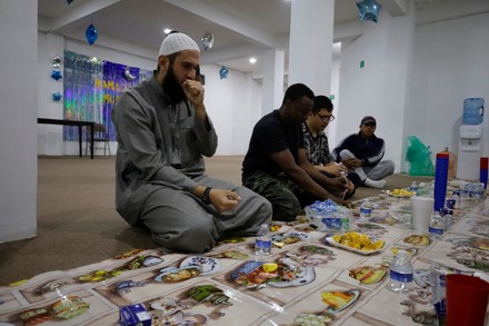 Members Muslim Community Inside Mosque Located Editorial Stock Photo ...