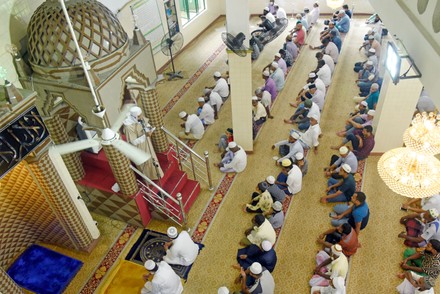 Muslim Devotees Offer Prayers Making Start Editorial Stock Photo ...