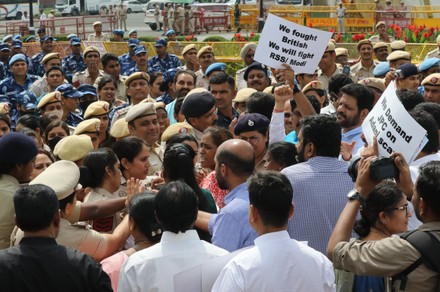 Indian Opposition Parties Members Parliament Led Editorial Stock Photo ...