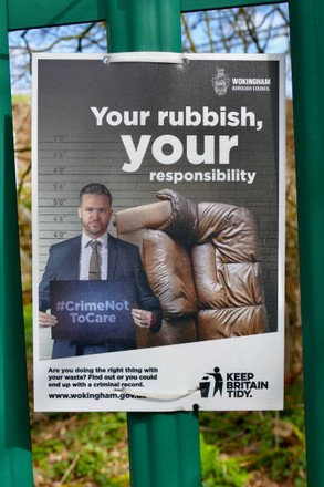 Anti Fly Tipping Posters Have Been Editorial Stock Photo - Stock Image ...