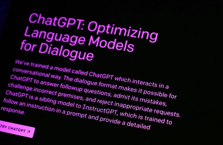 Chatgpt Ai Chatbot Artificial Intelligence That Editorial Stock Photo ...