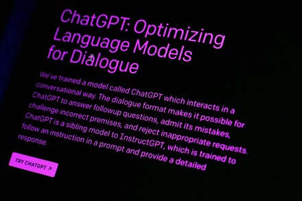 Chatgpt Ai Chatbot Artificial Intelligence That Editorial Stock Photo ...