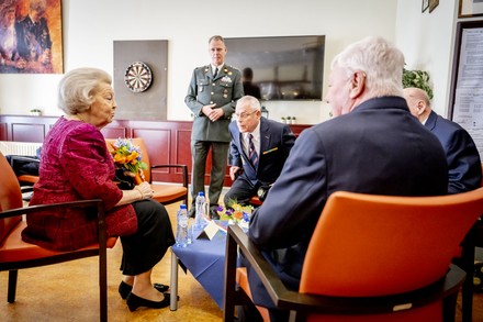 Princess Beatrix Attends Presentation By Commander Editorial Stock ...