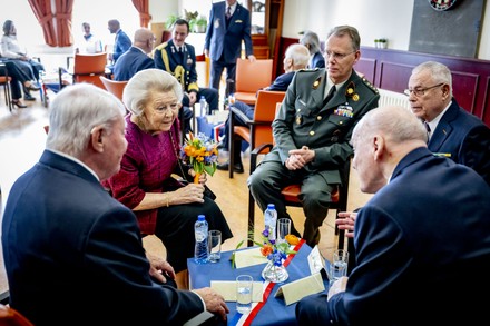 Princess Beatrix Attends Presentation By Commander Editorial Stock ...