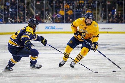Quinnipiac Defenseman Jake Johnson 3 Brings Editorial Stock Photo ...