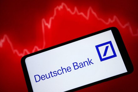 This Photo Illustration Deutsche Bank Ag Editorial Stock Photo - Stock ...