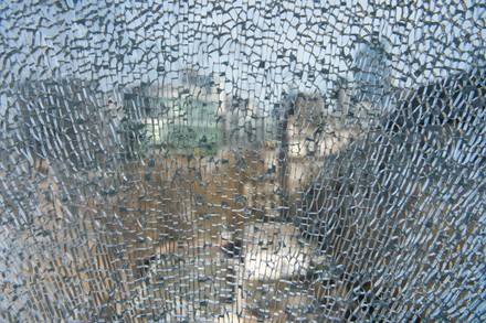 Broken Glass Window Editorial Stock Photo - Stock Image | Shutterstock
