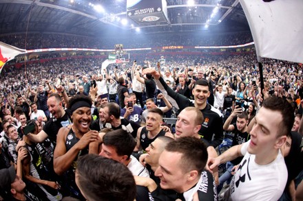Partizans Team Players Their Supporters Celebrate Editorial Stock Photo ...
