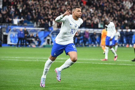 Kylian M Bappe Celebrates After Goal Editorial Stock Photo - Stock ...