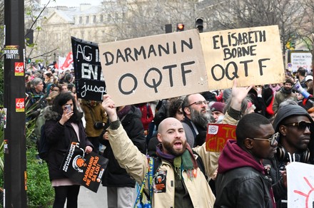 Demonstration Against Racism Immigration Law Project Editorial Stock ...